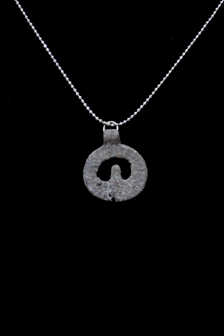 Medieval Pilgrims Lead Open-Work Pendant at 1stDibs