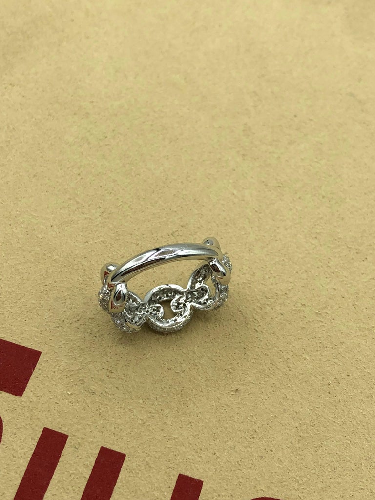Interlinked Diamond Band Ring For Sale at 1stDibs