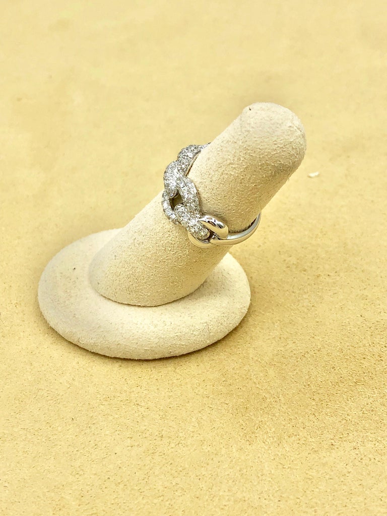 Interlinked Diamond Band Ring For Sale at 1stDibs