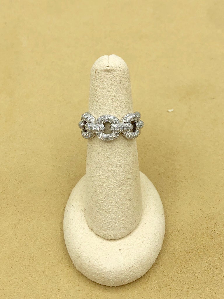 Interlinked Diamond Band Ring For Sale at 1stDibs