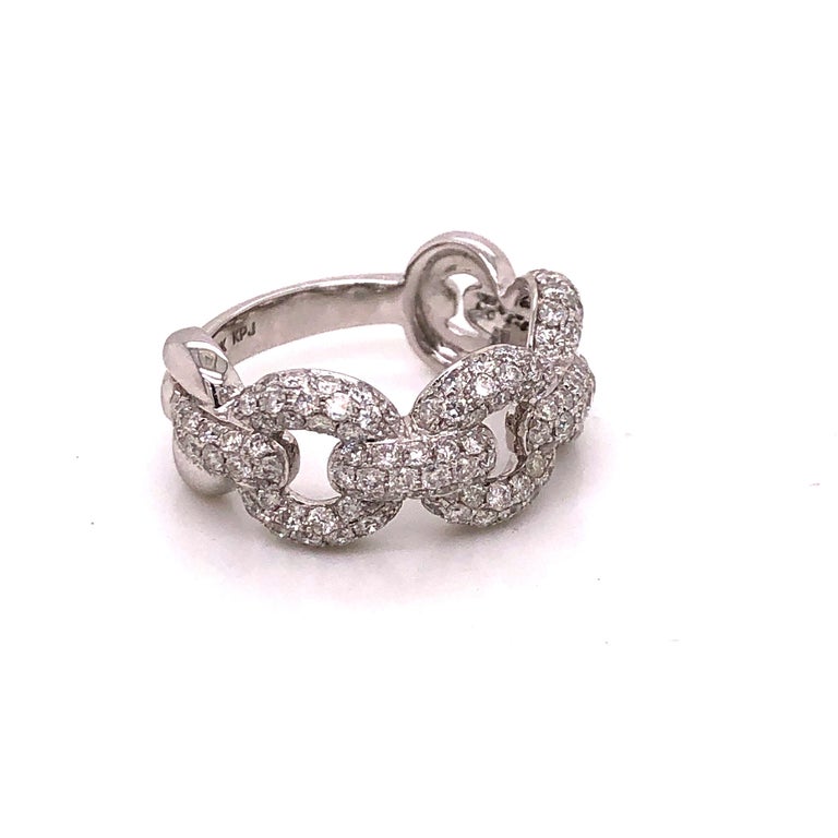 Interlinked Diamond Band Ring For Sale at 1stDibs
