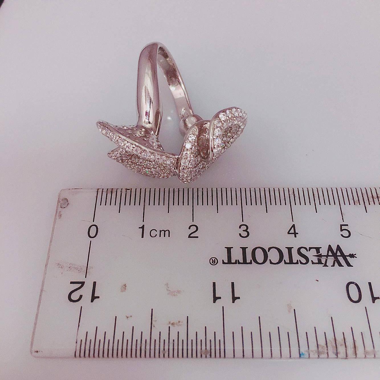 Unique Diamond Cocktail Ring For Sale at 1stDibs