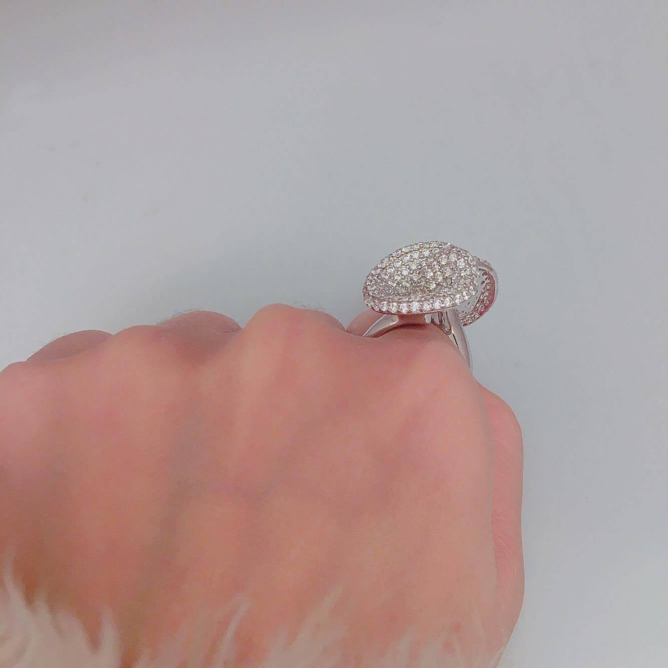 Unique Diamond Cocktail Ring For Sale at 1stDibs