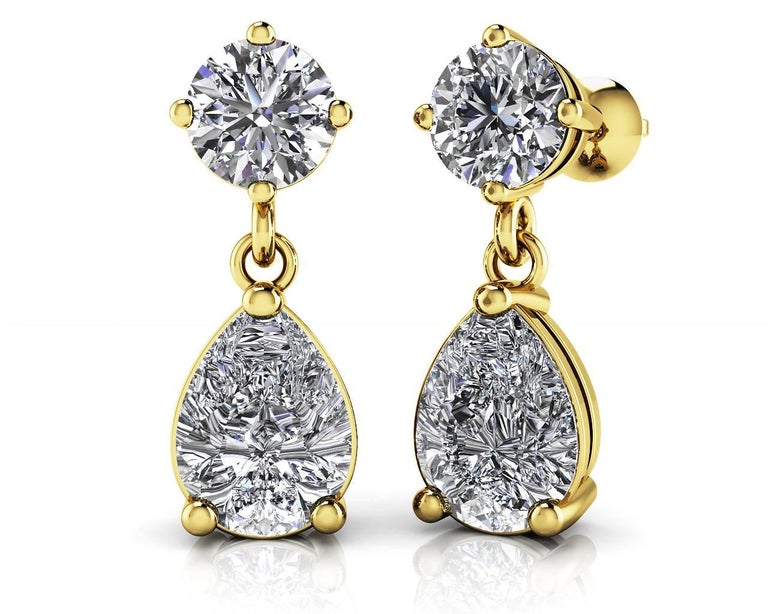 Teardrop Diamond Earrings at 1stDibs | tear drop diamond earrings ...