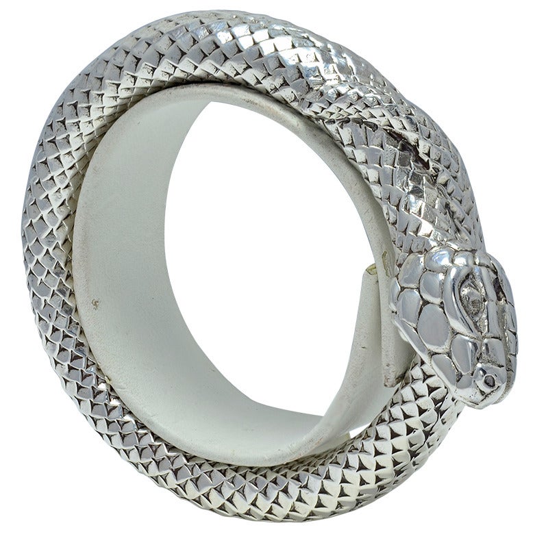 Tiffany and Co. Antique French Sterling Silver FIgural Snake ...