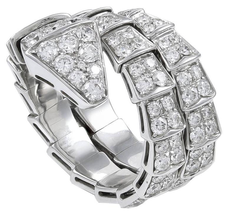 Bulgari Serpenti Diamond Gold Ring at 1stDibs | bulgari serpenti ...