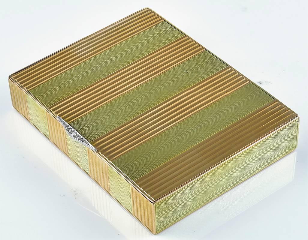 Antique Diamond Two Color Gold Box For Sale at 1stDibs | ak 21