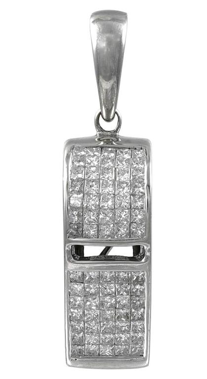 Diamond White Gold Whistle For Sale at 1stDibs | diamond whistle, gold ...