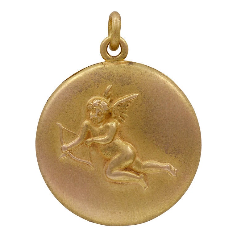 Winged Angel Locket at 1stDibs