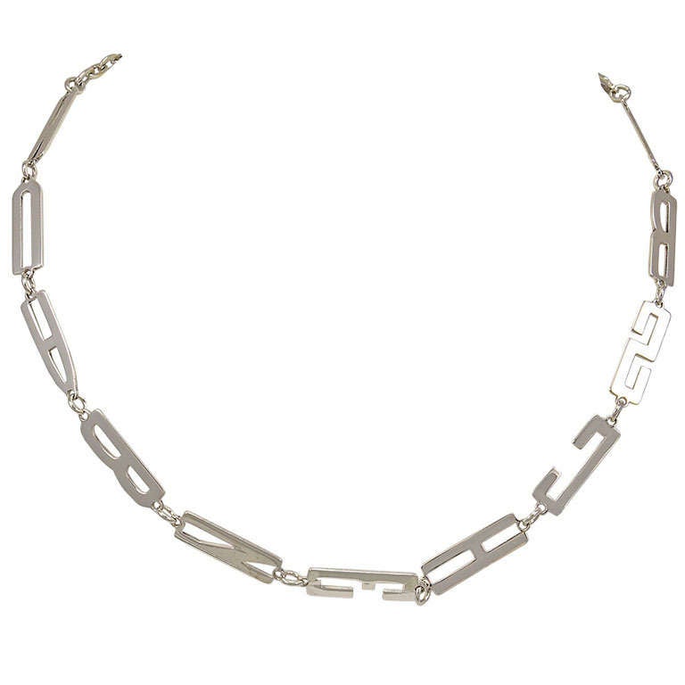 Antique Sterling Watch Chain " A KIRSCHENBAUM" For Sale at 1stDibs