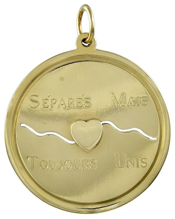 Great Gold Charm: Apart But Always Together at 1stDibs | always ...