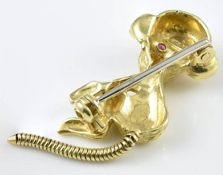 Adorable Gold Monkey Lapel Pin For Sale at 1stDibs | monkey pin
