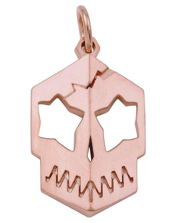 Rose Gold Skull Pendant For Sale at 1stDibs | gold skull pendants, rose ...
