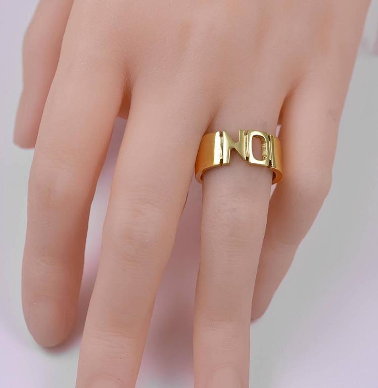 Yes-No Gold Mood Ring For Sale (Free Shipping) at 1stDibs | 14-karat ...