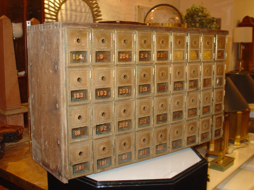 Brass Post Box For Sale at 1stDibs