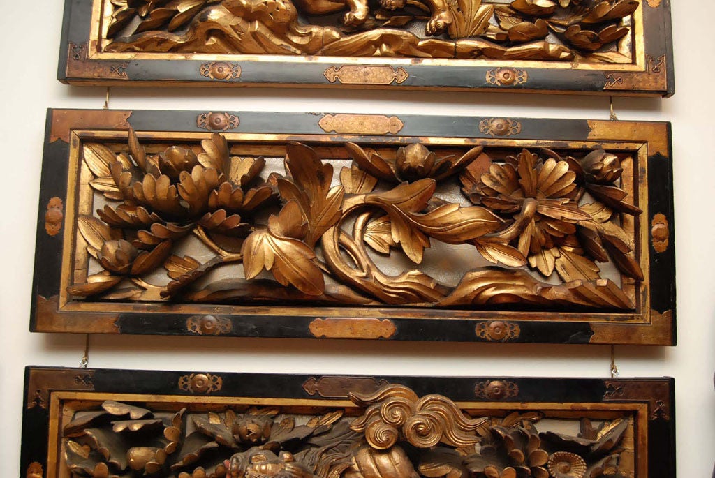 Japanese wood carving panel (Ranma) at 1stDibs | japanese ranma panels ...