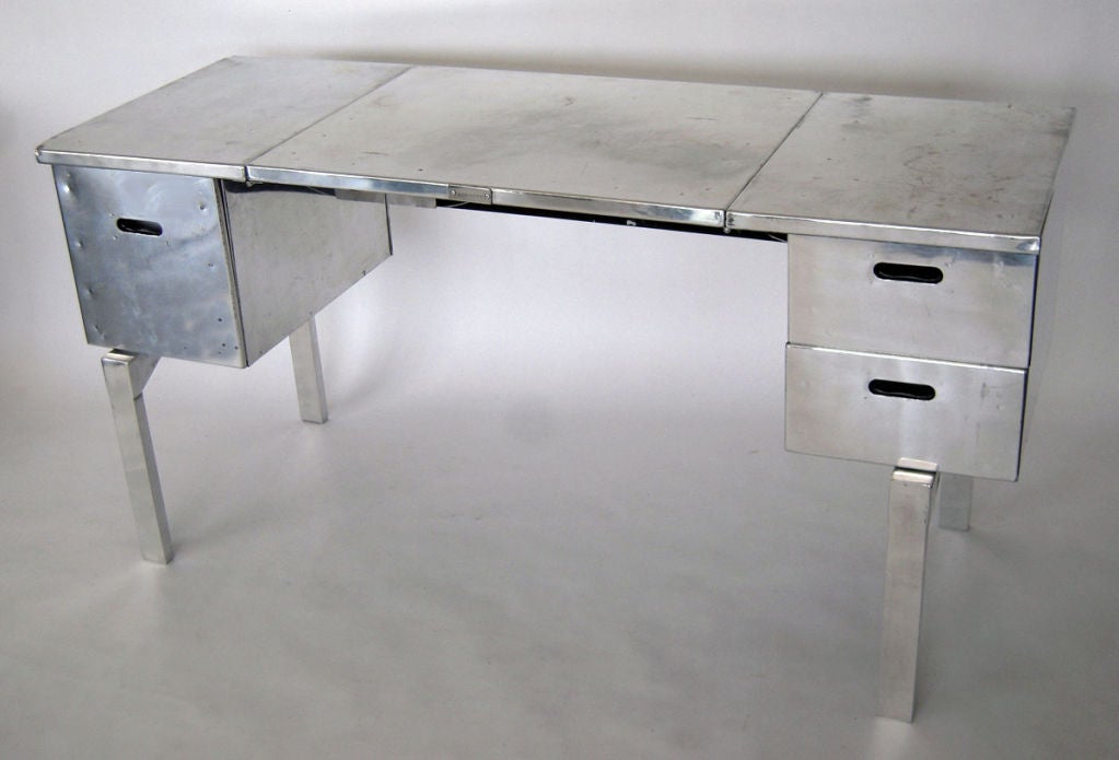 Rare WWII Steel Army Field Desk at 1stDibs | ww2 field desk for sale ...