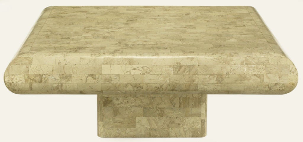 Tessellated Fossil Stone Pedestal Coffee Table at 1stDibs | fossil ...