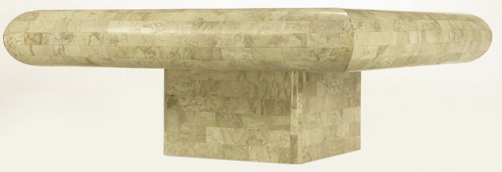 Tessellated Fossil Stone Pedestal Coffee Table at 1stDibs | fossil ...
