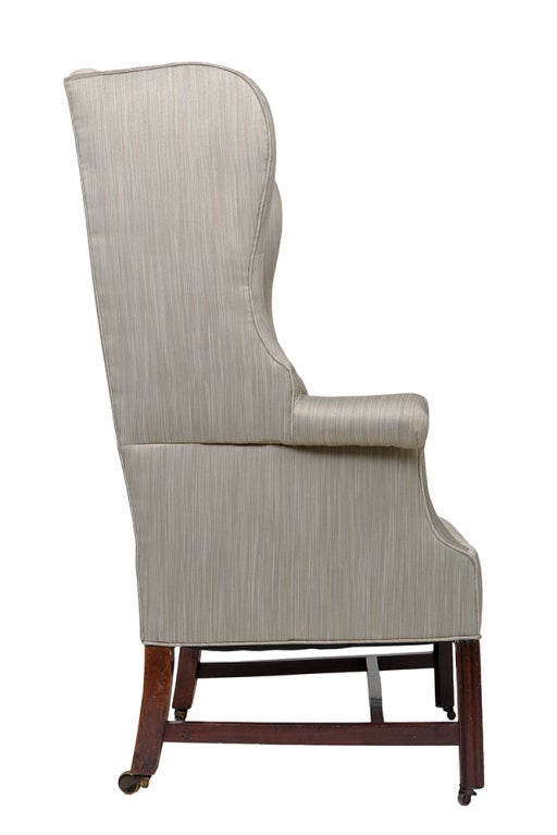 18th Century Georgian Upholstered Wing Chair For Sale at 1stDibs ...