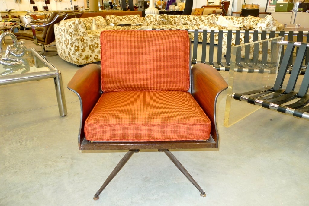 Molded Plywood and Faux Bois Steel 'Viko' Chair at 1stDibs | viko ...