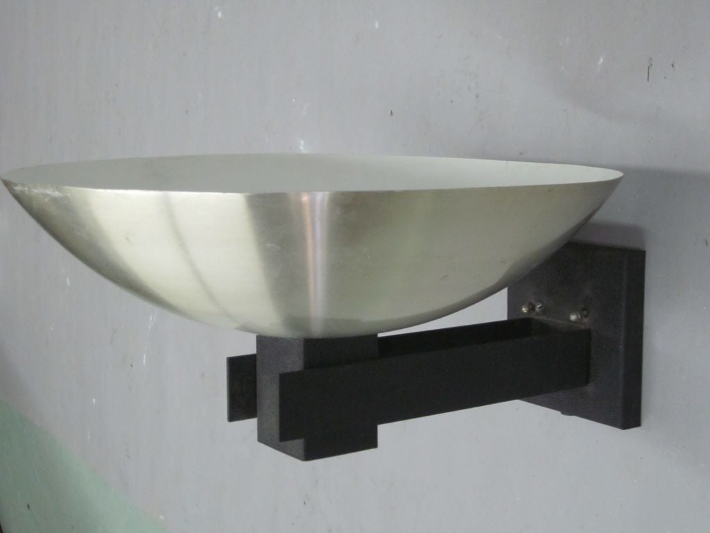 Pair of Dutch Mid-Century Modern Steel Wall Sconces by RAAK for ...