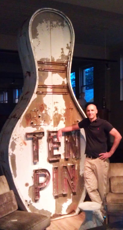 Monumental 'Ten Pin' Neon Bowling Sign at 1stDibs