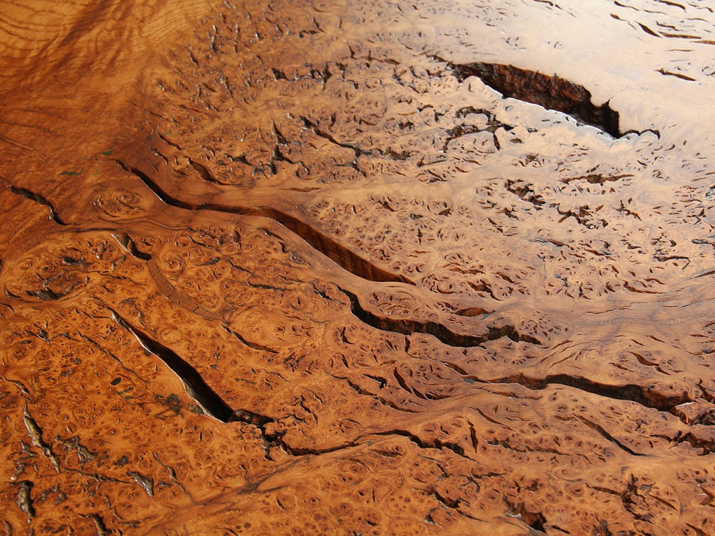 Burled Oak Table by Nakashima For Sale at 1stDibs