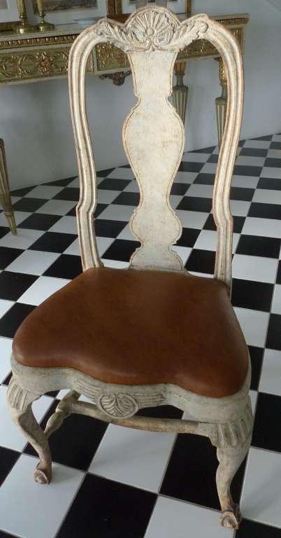 A Rare Set of 8 Swedish Rococo Chairs at 1stDibs