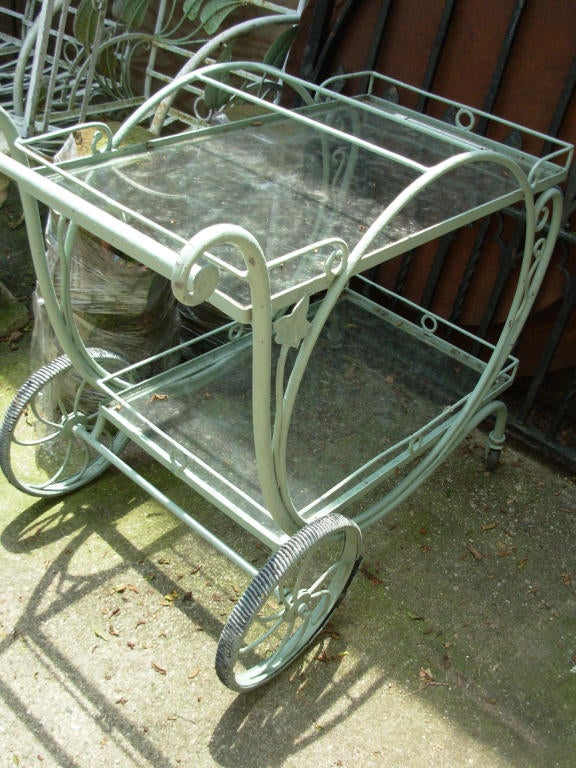 Salterini Tea Cart at 1stDibs | wrought iron tea cart