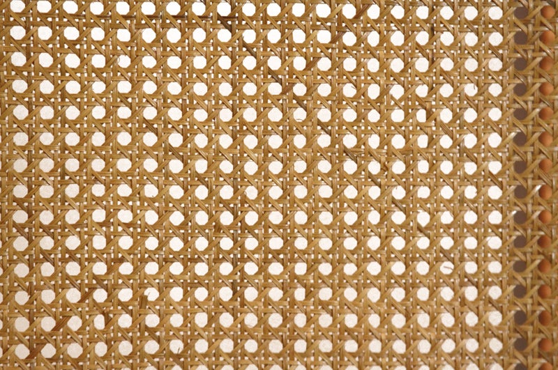 Massive Danish Modern Caned Solid Staved Teak Frame Folding Screen Room ...