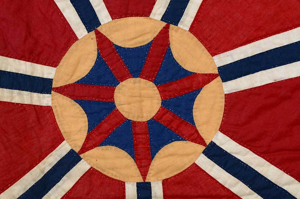 Original Pattern Dynamic Quilt at 1stDibs