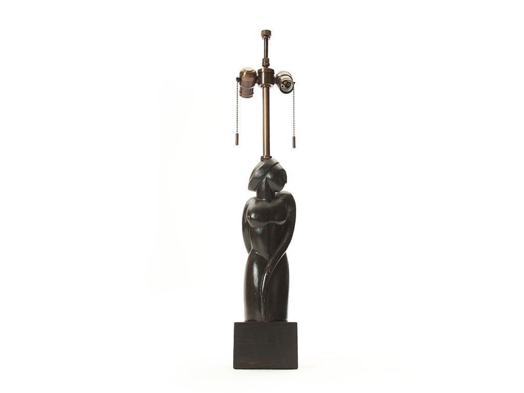 Female Figure Table Lamp For Sale at 1stDibs