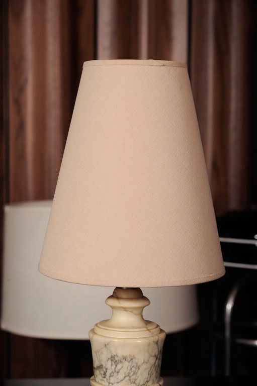 Pair of Vintage 1940s French Alabaster Boudoir Lamps at 1stDibs ...