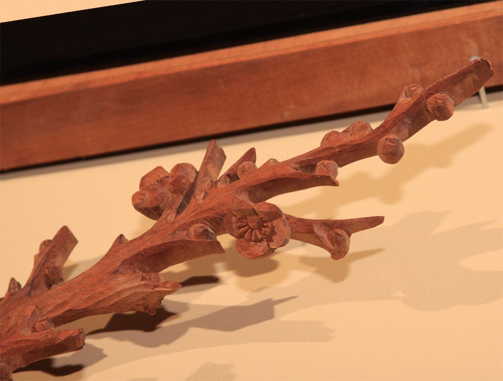 Japanese Carved Wood Architectural Transom at 1stDibs