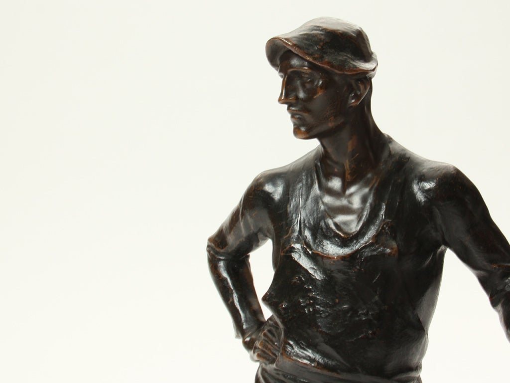 Bronze Blacksmith Sculpture by Adolph Joseph Pohl For Sale at 1stDibs ...