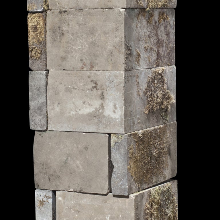 Pair of Stone Gate Piers at 1stDibs | stone gate pillars