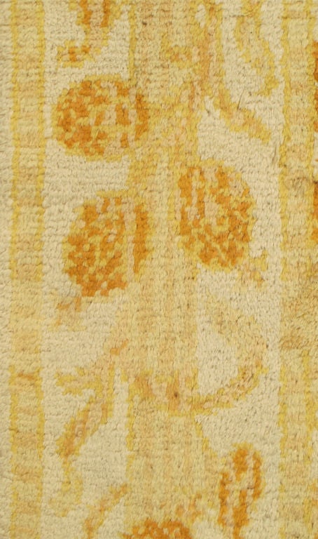 Antique Spanish European Carpet with Pineapple Design in Gold, Cream ...