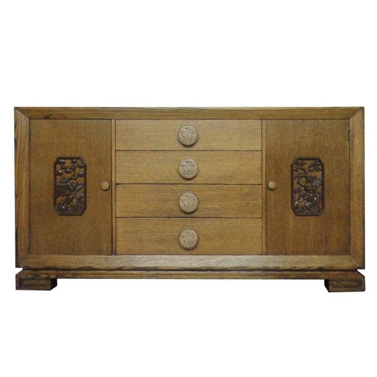 Buffet Cabinet with Oriental Motif style of James Mont circa 1940 at ...