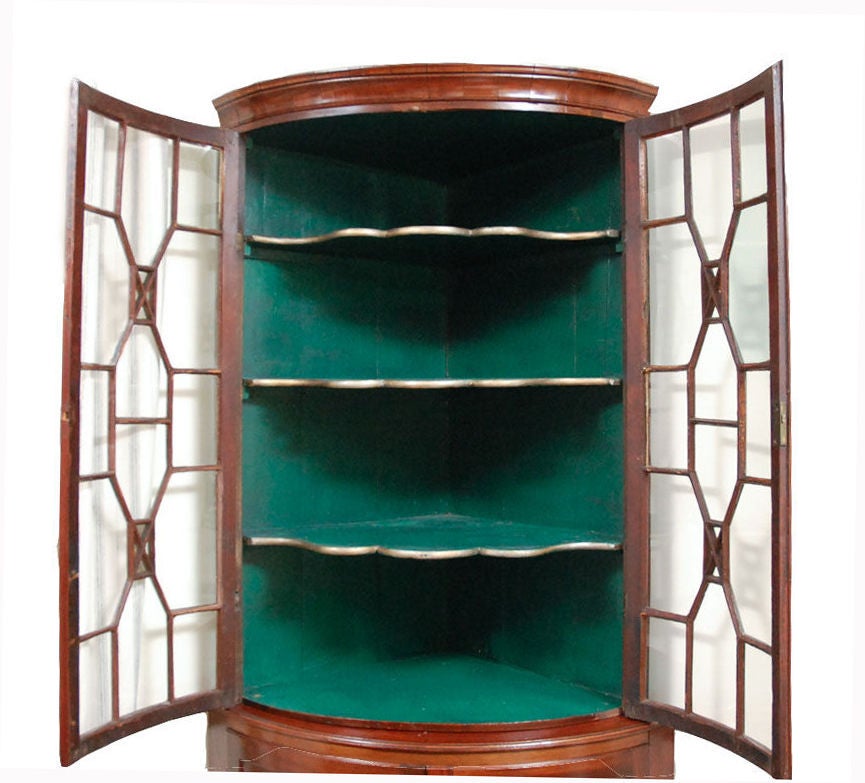 English Mahogany cabinet, Corner Secretary For Sale at 1stDibs | corner ...