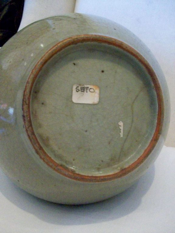 17th-18th Century Celadon Seto Ware Sake Bottle at 1stDibs