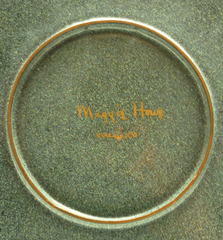 Collection Of Mid Century Los Castillo Enamelled Plates at 1stDibs