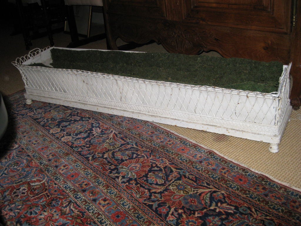 Antique French Iron and Wire Work Planter Box For Sale at 1stDibs ...