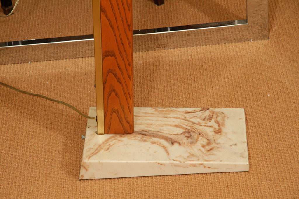 Arc Floor Lamp With Stone Base at 1stDibs | stone base floor lamp