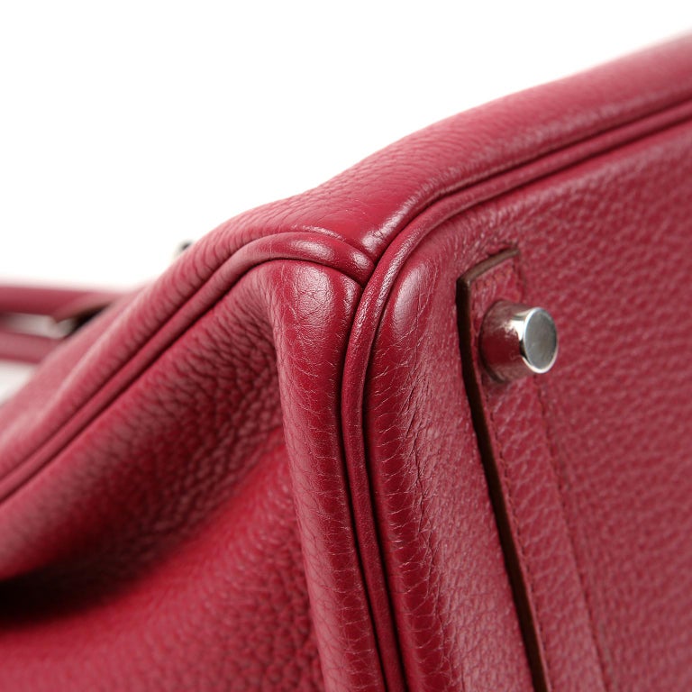 Hermes Ruby Red Togo Leather 30 cm Birkin Bag PHW at 1stDibs
