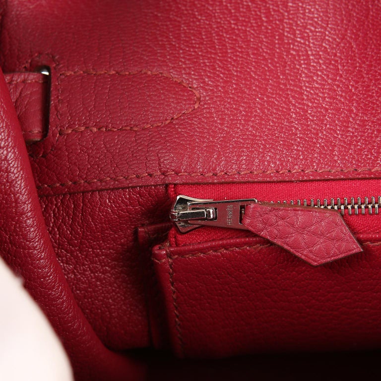 Hermes Ruby Red Togo Leather 30 cm Birkin Bag PHW at 1stDibs