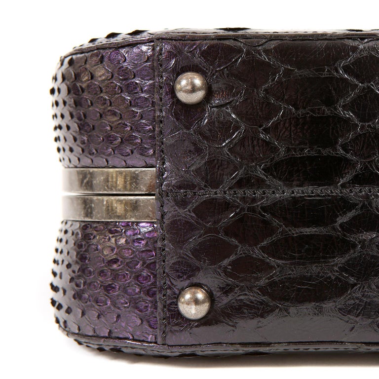 Chanel Purple Python Crossbody Bag at 1stDibs