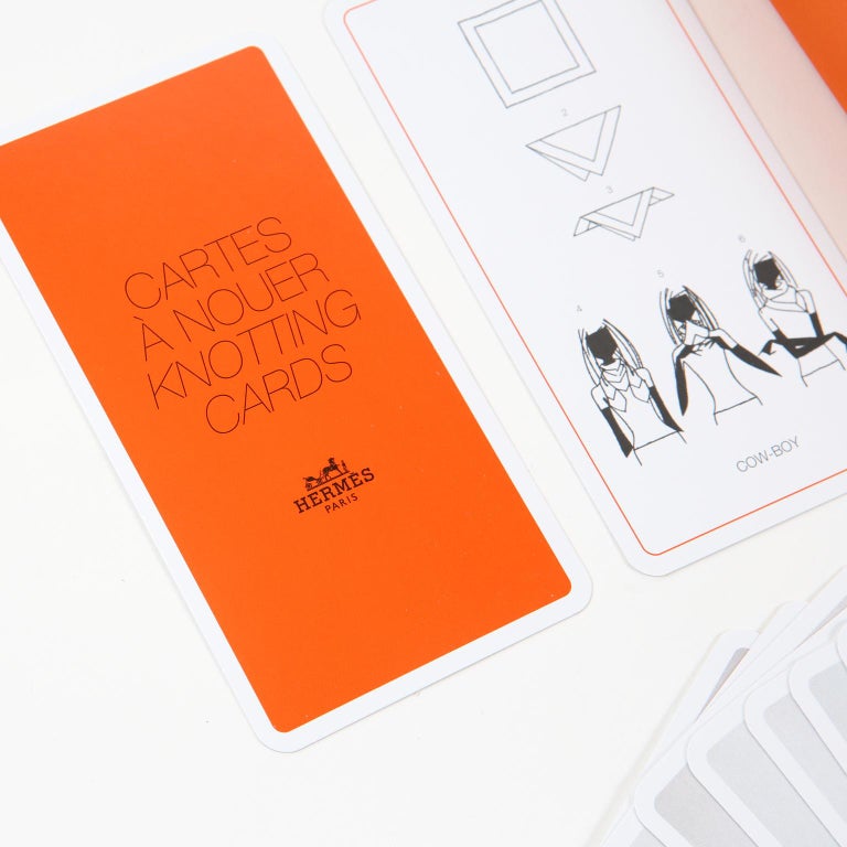 Hermes Scarf Knotting Cards For Sale at 1stDibs | hermes knotting cards ...