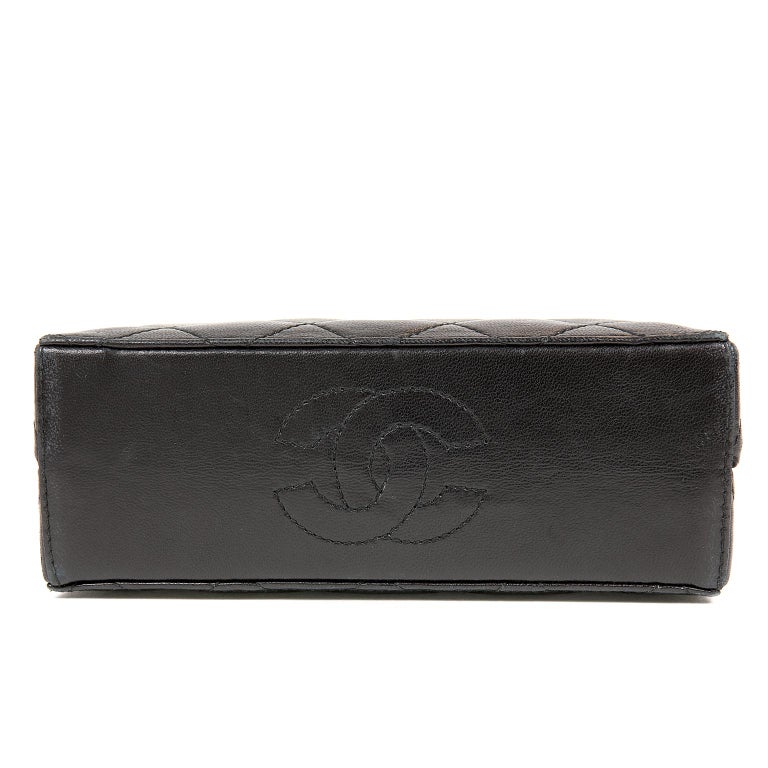 Chanel Black Quilted Leather Mini Box Bag For Sale at 1stdibs