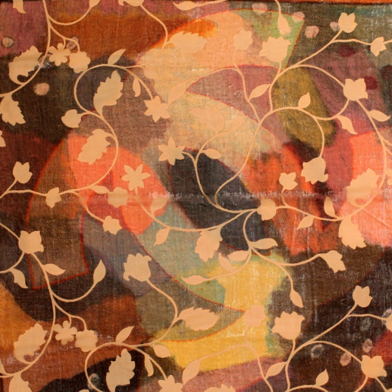 Chanel Velvet Floral Multicolor Laser Cut Scarf at 1stDibs | chanel ...